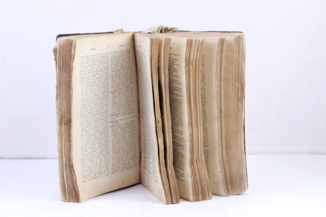 Vintage French Bulgarian Dictionary 1909s, Big French Bulgarian ...