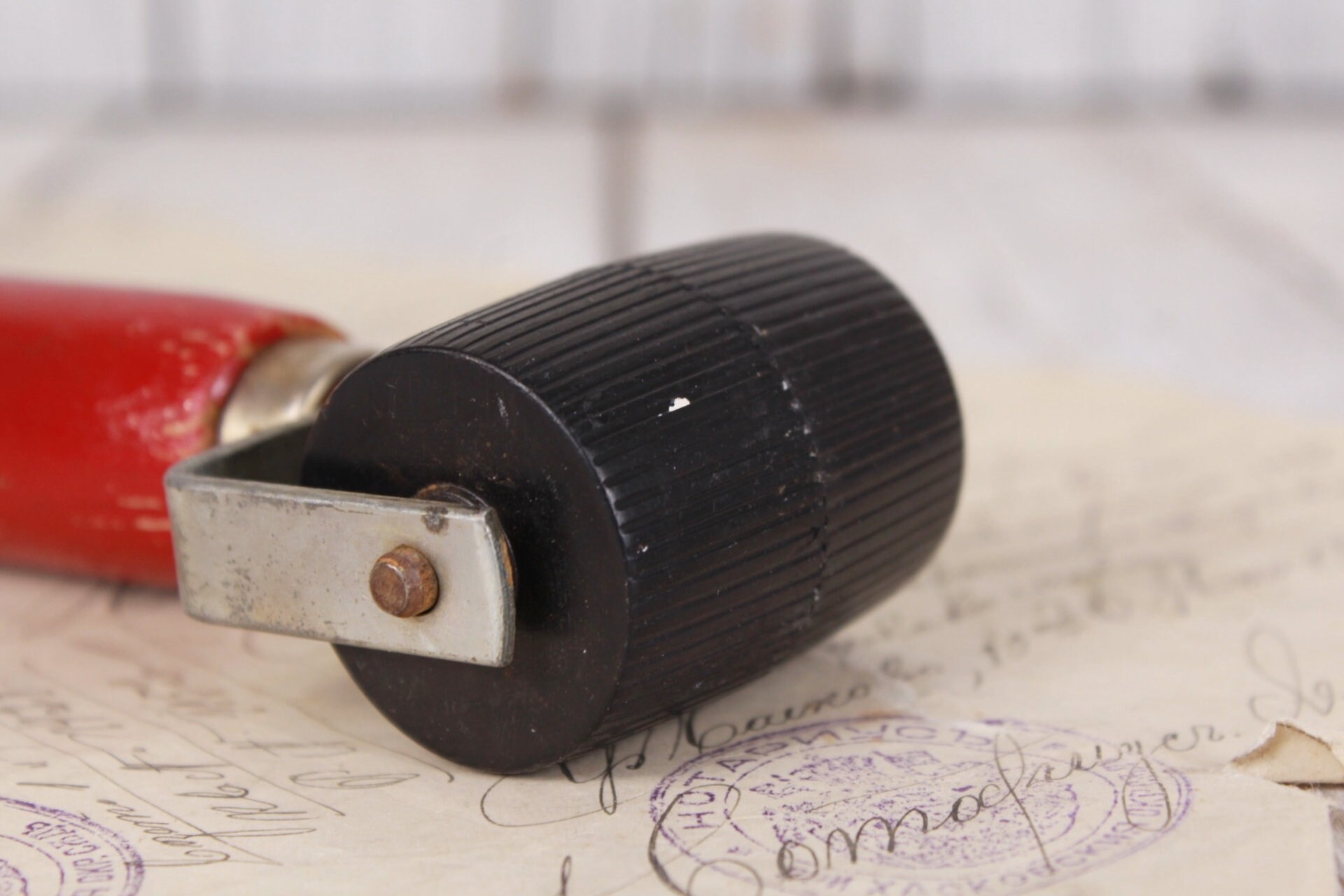 Vintage Print Plastic Ink Roller Tools Engraved | Etsy