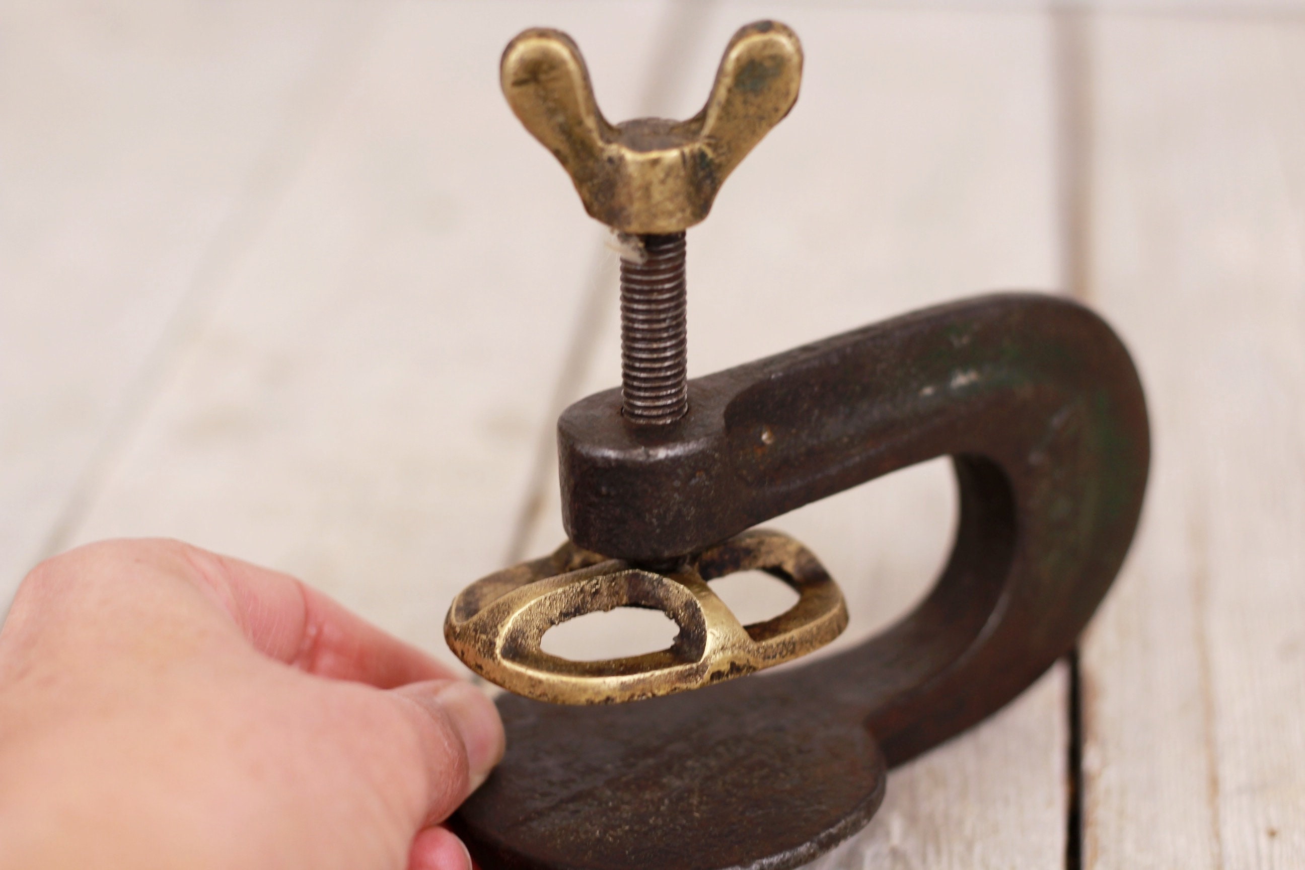 Metal and Brass C Clamp Vintage Clamp Clamp Press Vulcanizer - Etsy