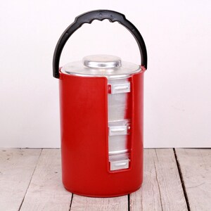 Vintage Lunch Box Bucket 3 in 1 Food Carrier Lunch Pail Camping Set ...