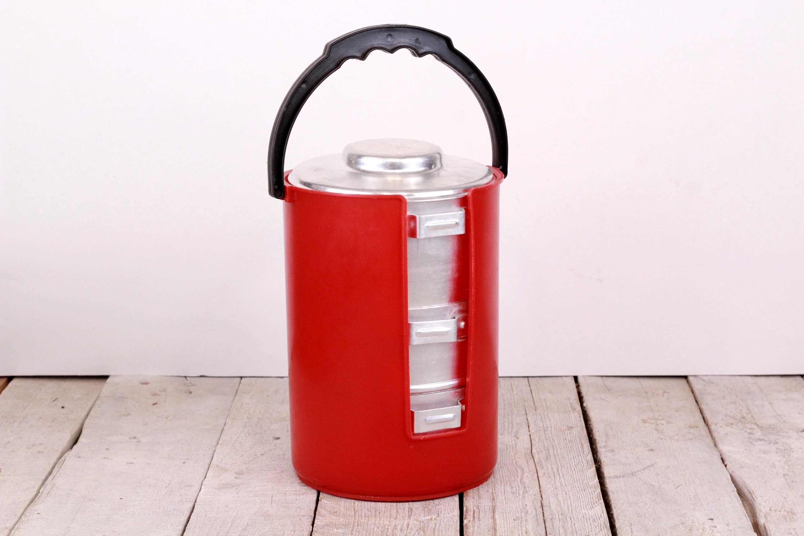 Vintage Lunch Box Bucket 3 in 1 Food Carrier Lunch Pail | Etsy