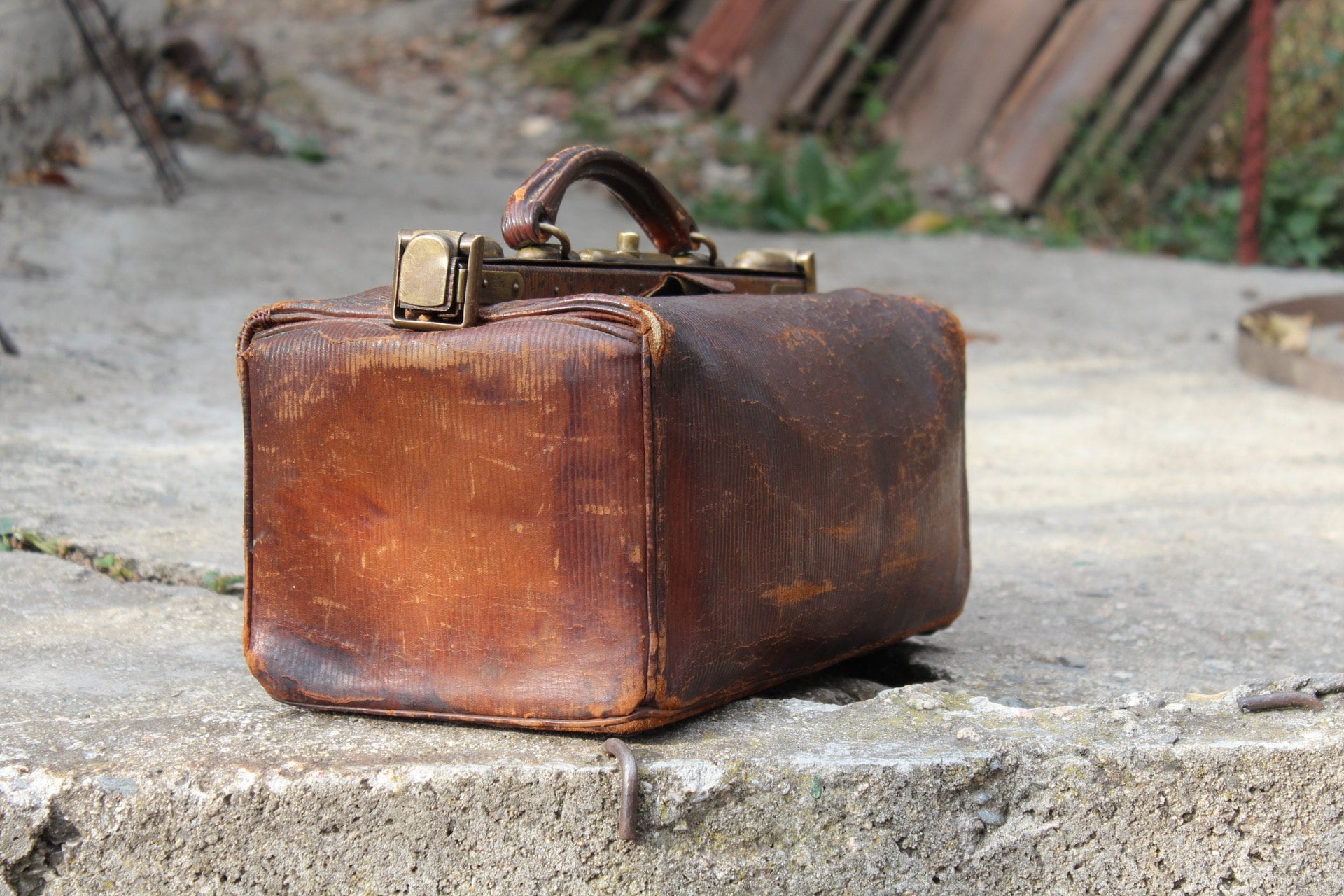 Doctor Bag Top Handle Bag Brown Handbag Antique First Aid | Etsy