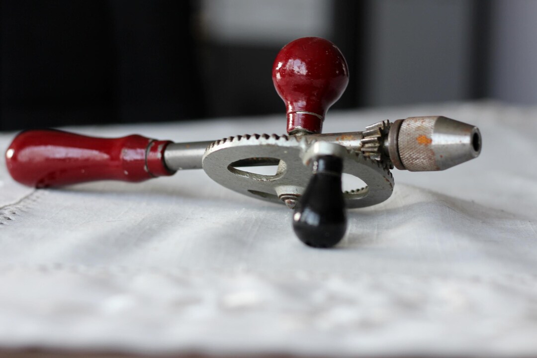 Vintage USSR Hand Drill: Rustic Manual Tool, Working Condition - Etsy