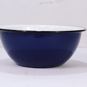 Vintage Enamel Basin, Antique Country Enamelware, White Basin, Wash ...