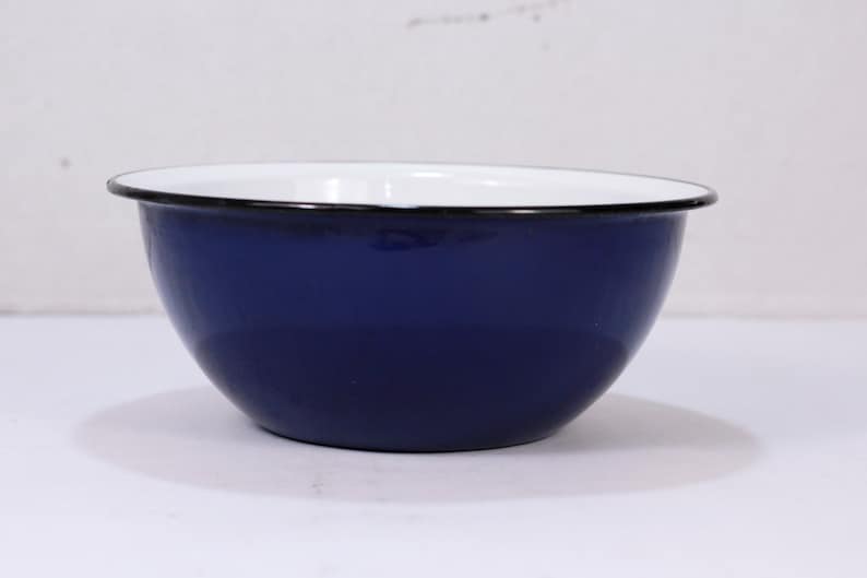 Vintage Enamel Basin Antique Country Enamelware White Basin - Etsy