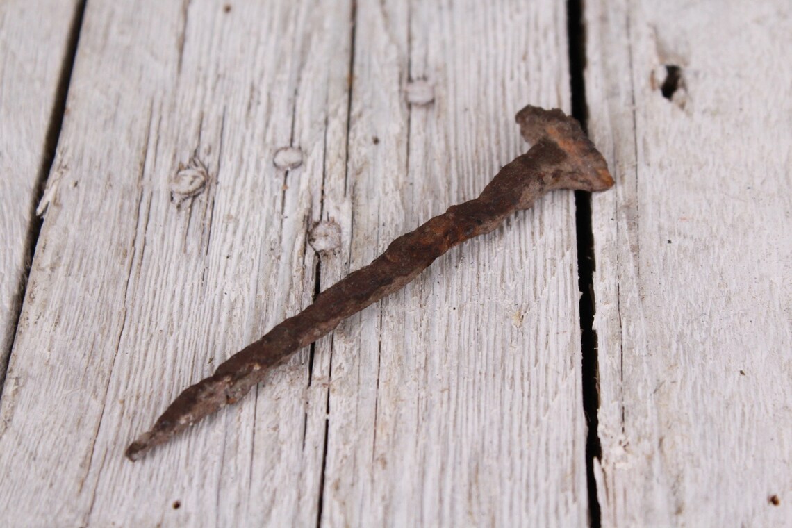 Antique Long Nail Circa 1700's Found Objects Antique Nail - Etsy