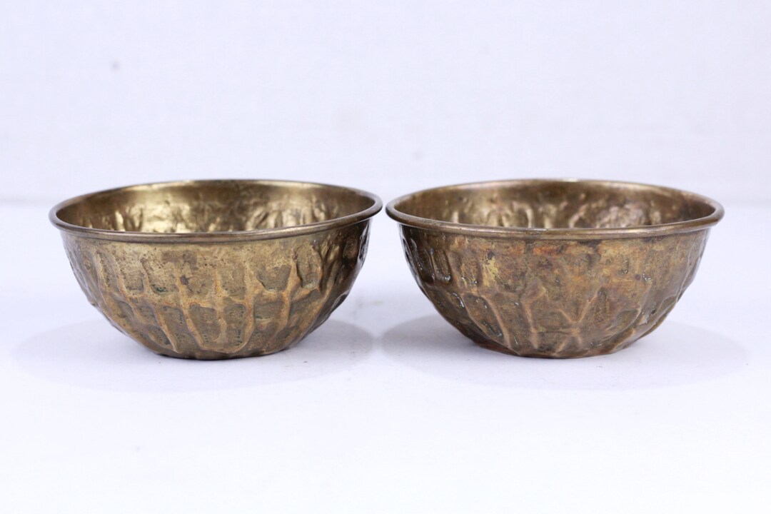 Vintage Brass Bowls Set: 1960s Decorative Dishes - Etsy
