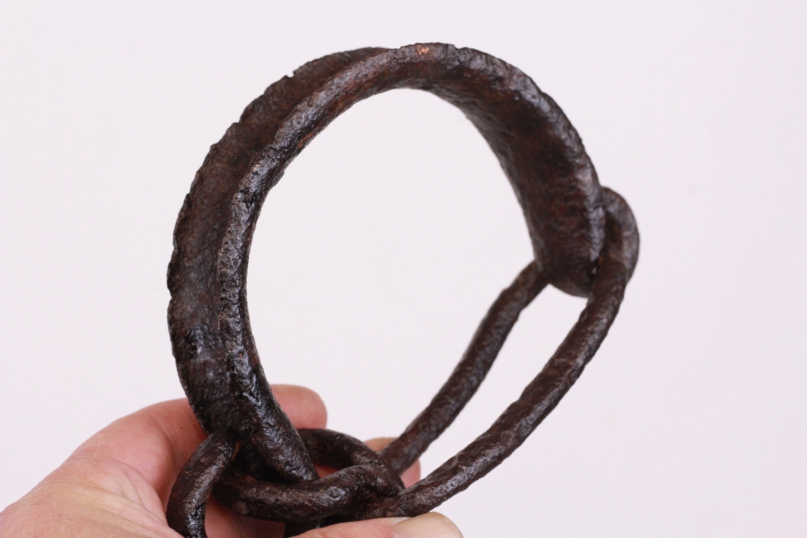 Antique Shackle Horse Leg Iron Chain Animal Ankle Shackle | Etsy