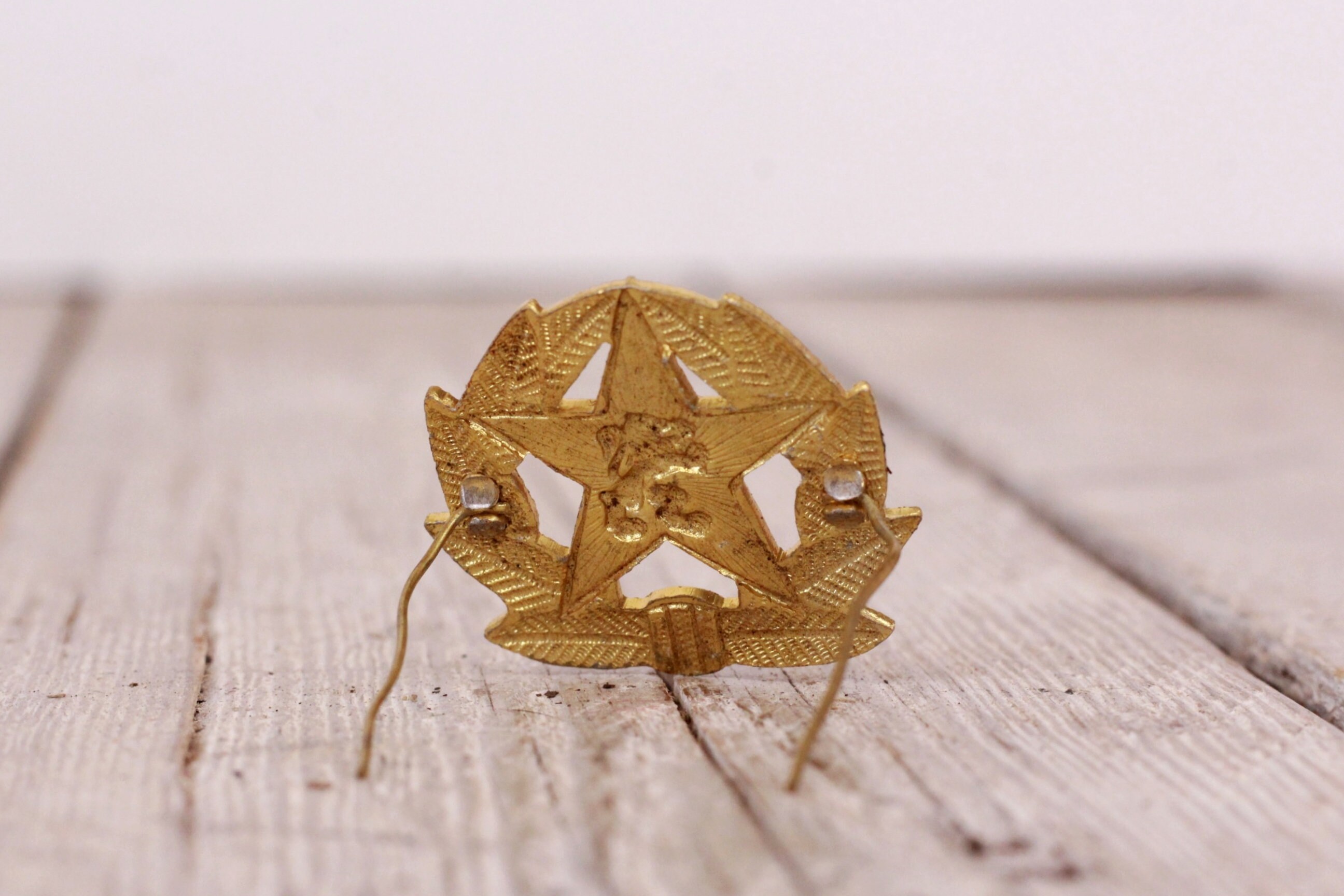 Vintage Star Pin With Leon Military Five Star Red Star Army | Etsy