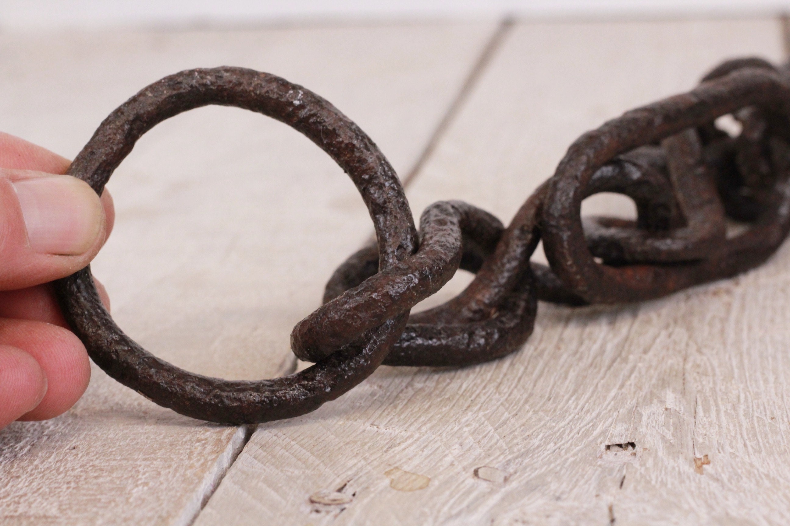 Antique Shackle Horse Leg Iron Chain Animal Ankle Shackle | Etsy