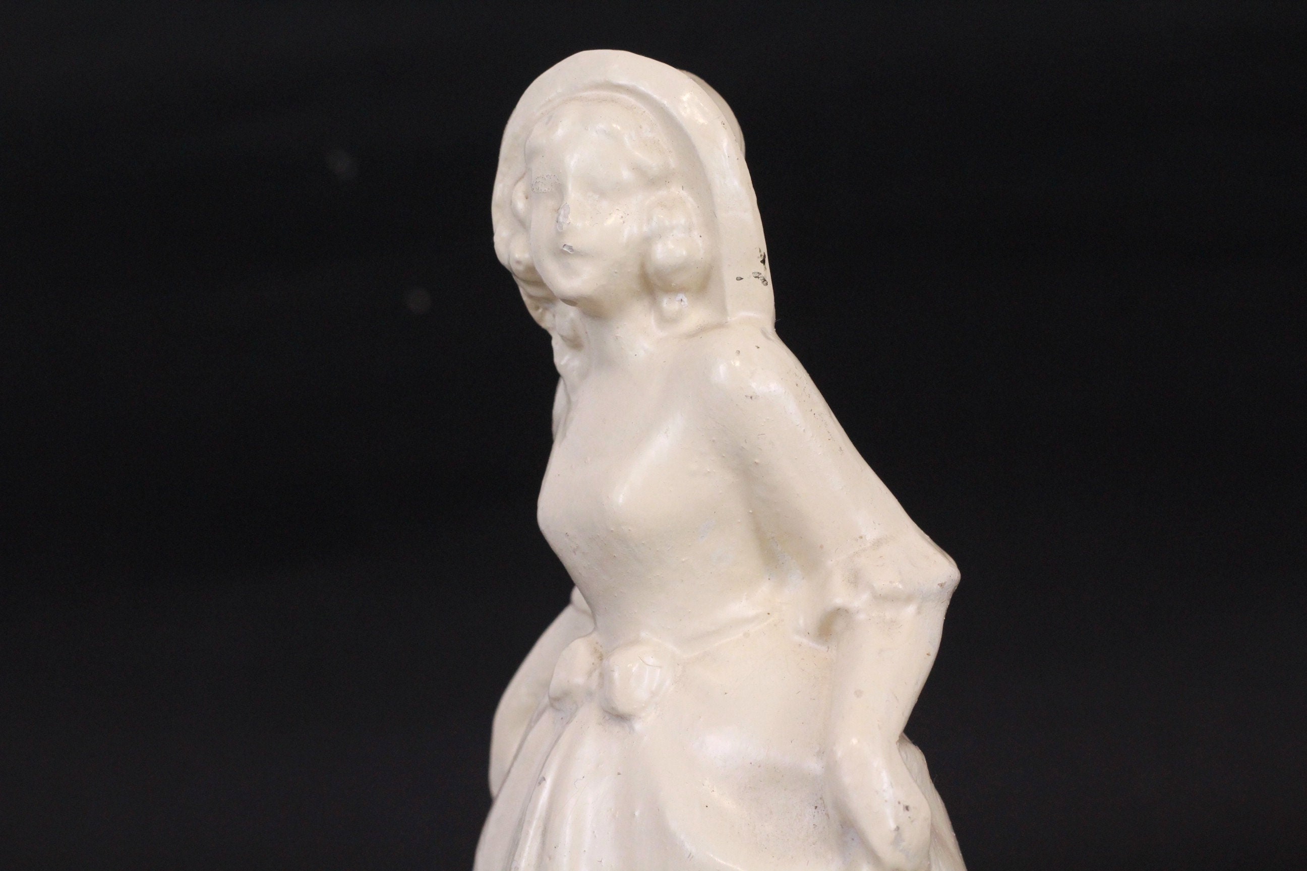Vintage Ceramic Lady Figure, White Woman Statuette, Victorian Woman - Etsy