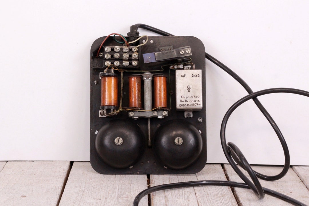 Vintage Electric Dial Phone Bells, Rotary Phone Parts, Steampunk ...