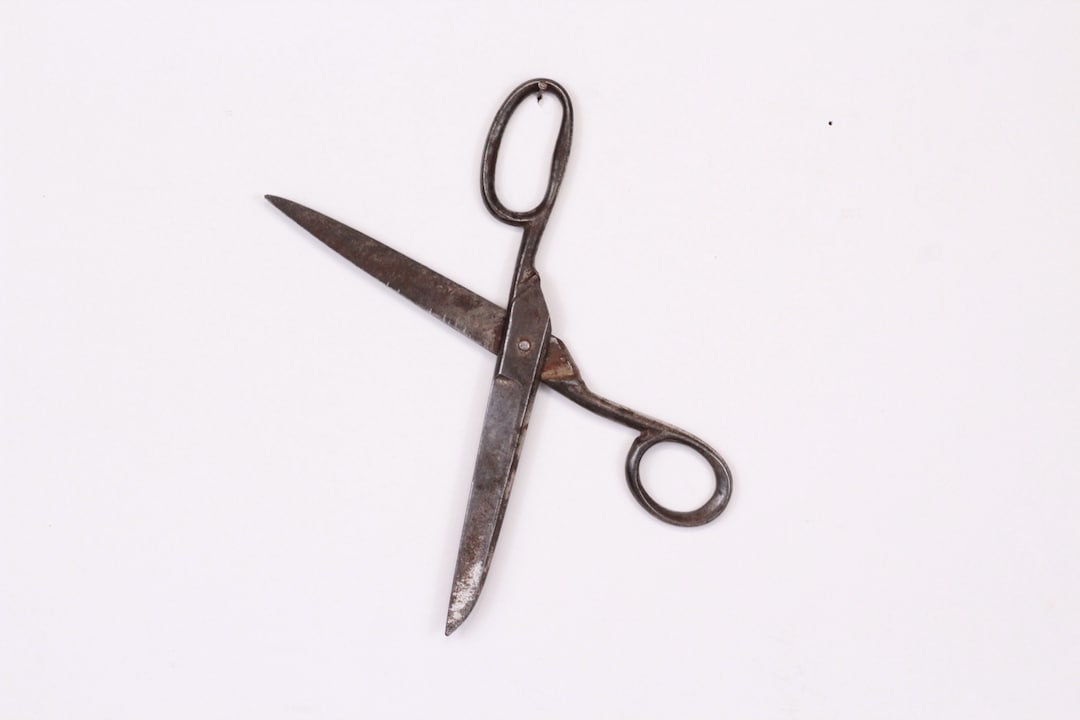 Antique Scissors With Natural Patina Small Size - Etsy