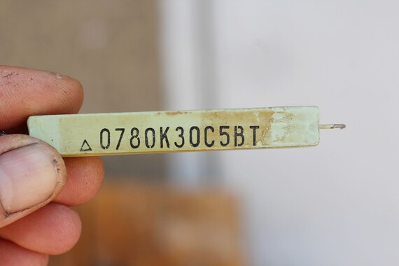 Vintage Porcelain Resistor 320 Kom Electronics Part Art | Etsy