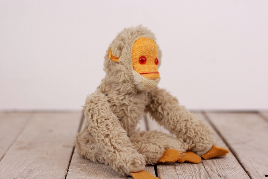 Vintage Mechanical Toy Monkey Wind-up Spring Mechanism | Etsy