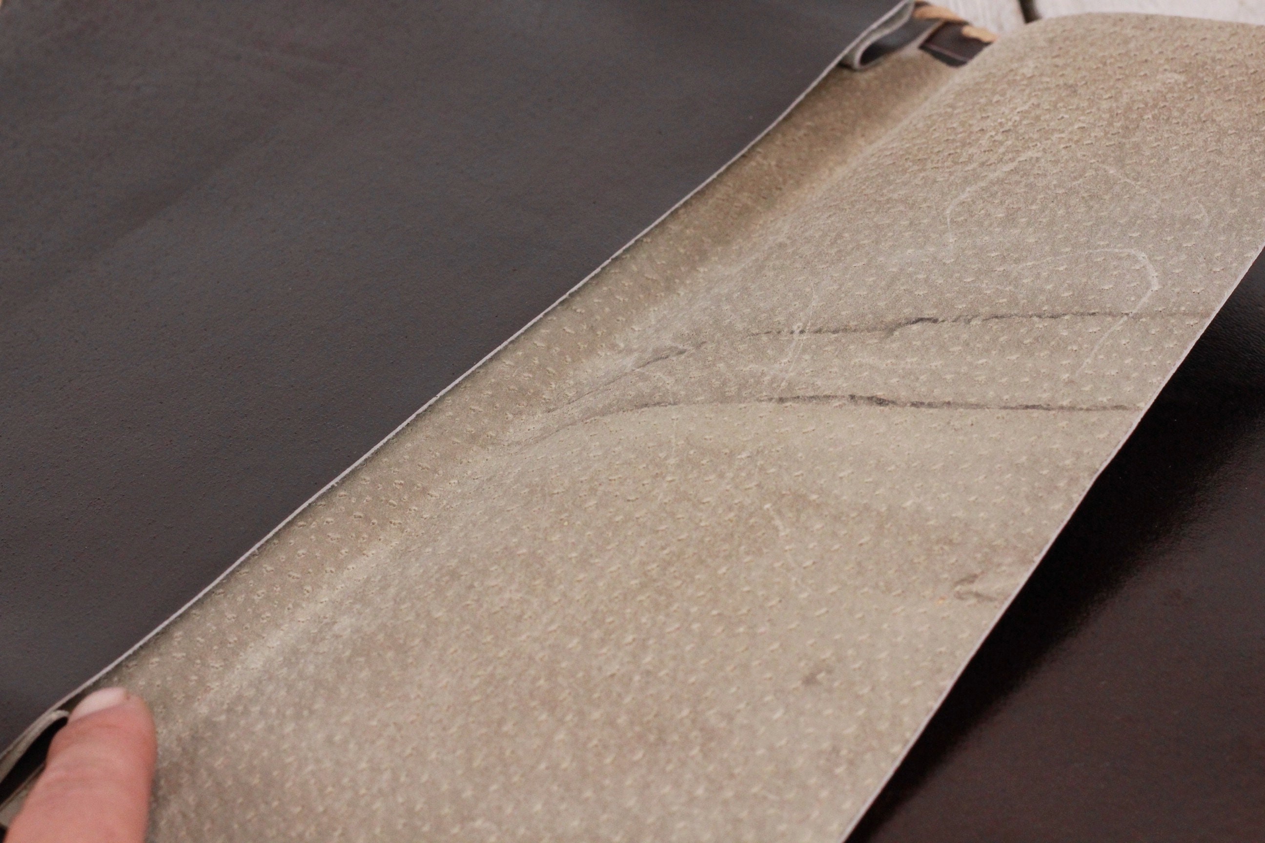 Vintage Handmade Big Leather Documents Folder Paper Case Carry - Etsy