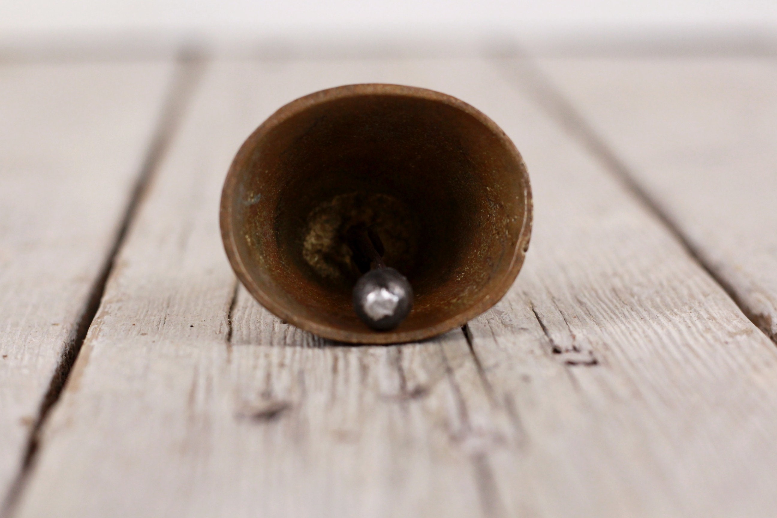 Vintage Small Brass Animal Bell Primitive Miniature - Etsy