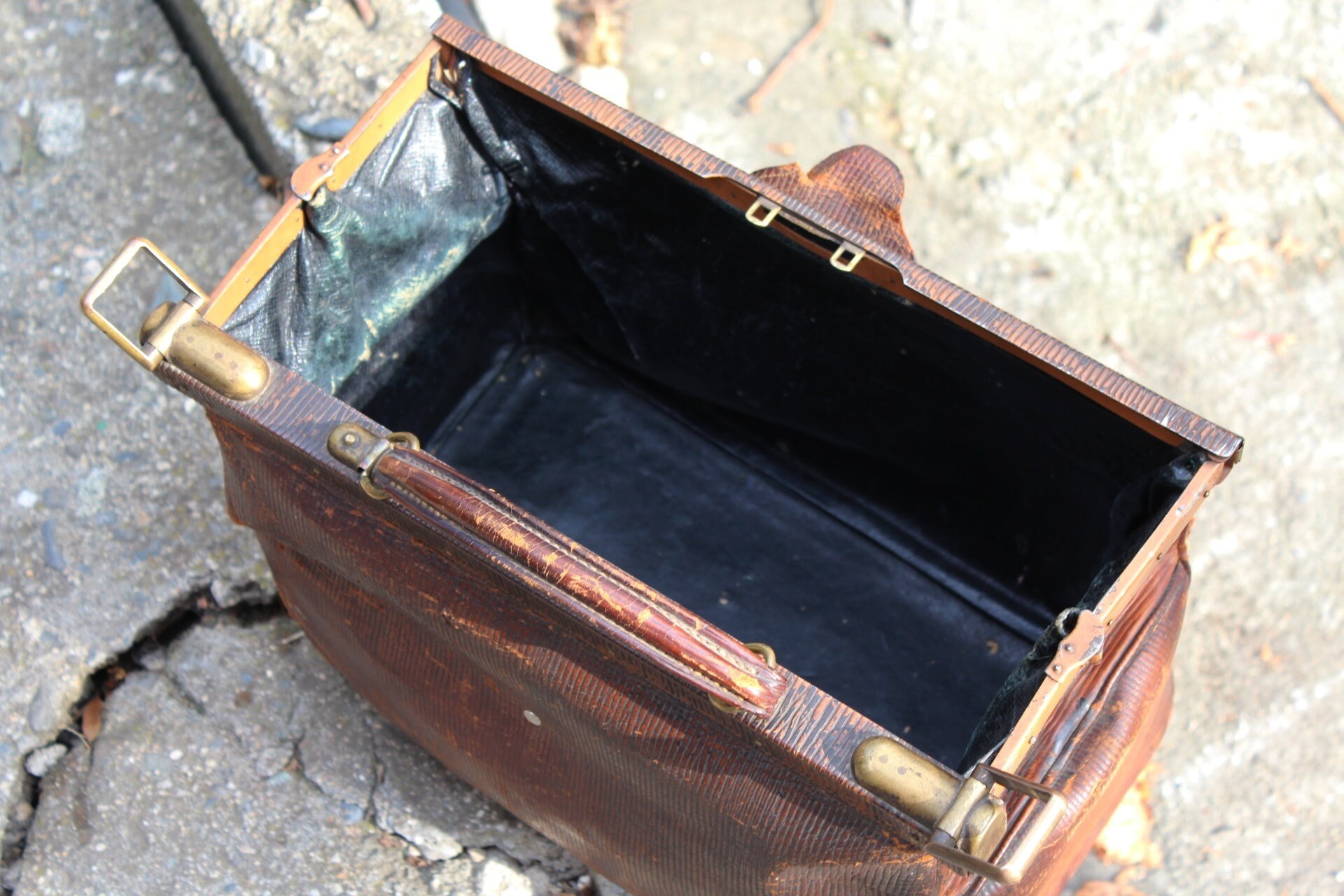 Doctor Bag Top Handle Bag Brown Handbag Antique First Aid | Etsy