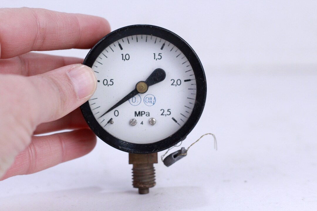Vintage Air Pressure Measuring Tool, Manometer, Air Pressure Instrument ...