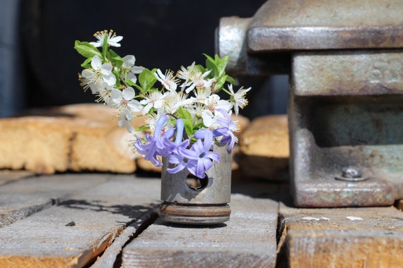 Vintage Motorcycle Piston Planter Flower Pot Abstract Vase | Etsy
