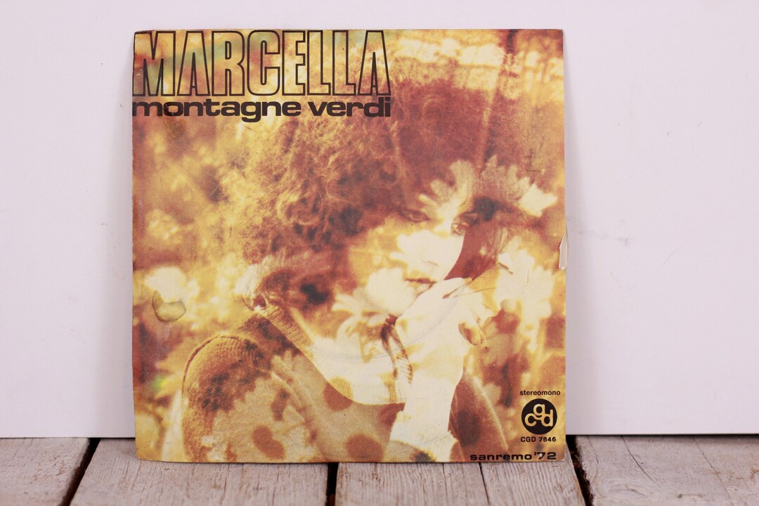 Vintage Marcella Montagne Verdi Vinyl Record Italian Singer San Remo ...