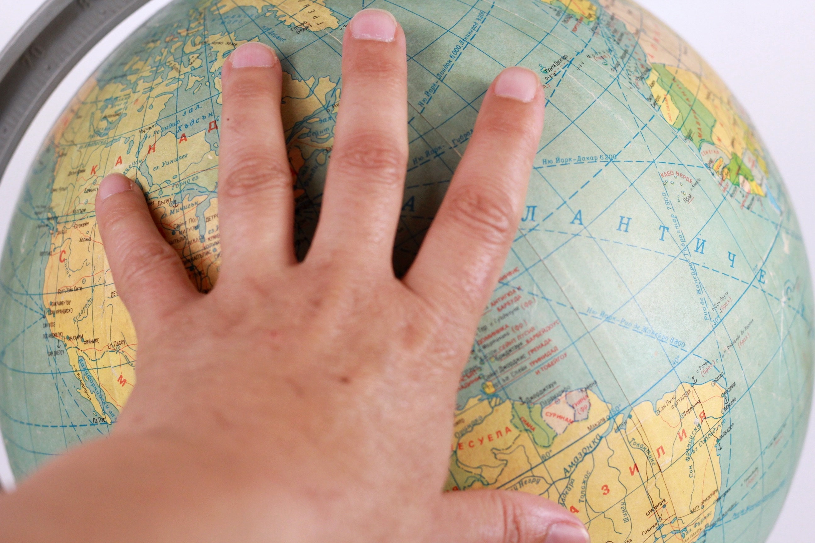 Vintage Medium Size Globe World Globe Earth Bowl Globe - Etsy