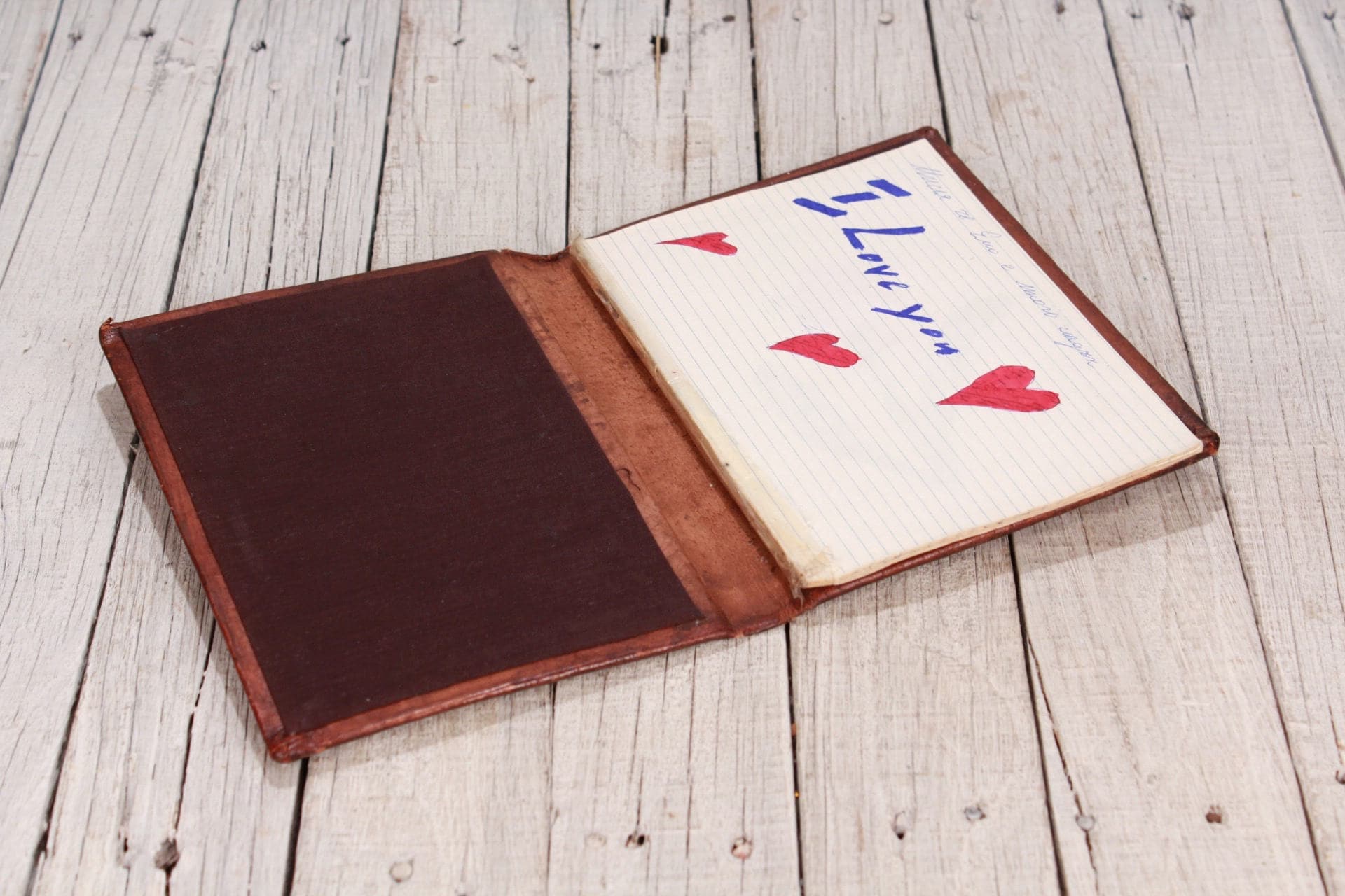 Vintage Leather Notebook Cover Book Cover Folder Document | Etsy