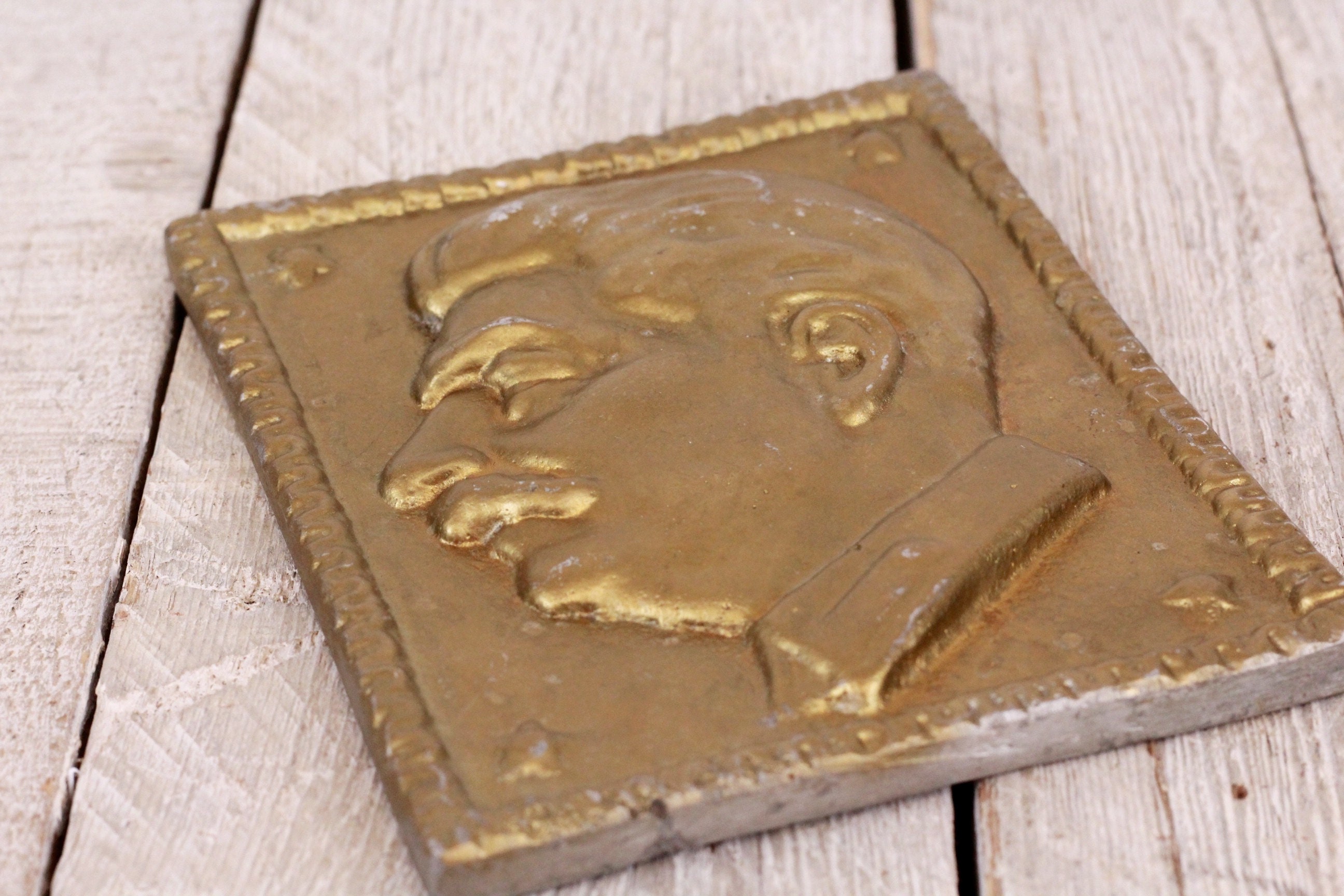 Vintage Bas-relief of Stalin Metal Alloy Stalin Wall Hanging | Etsy