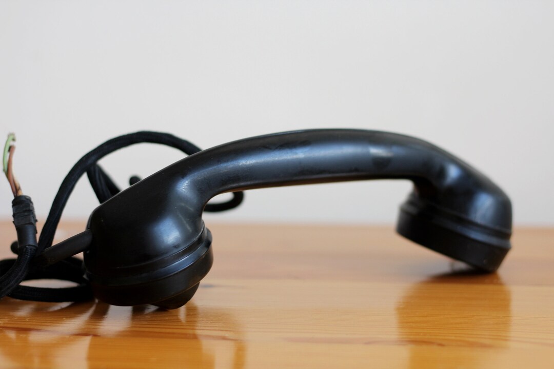 Telephone Handset - Rotary Phone Part - Dail Phone Handset - Vintage ...