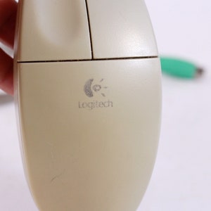 Vintage Logitech Mouse for Computer, Two Button, Office Accessory - Etsy