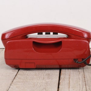 Vintage Push Button Phone Telephone Classic Telephone Red - Etsy
