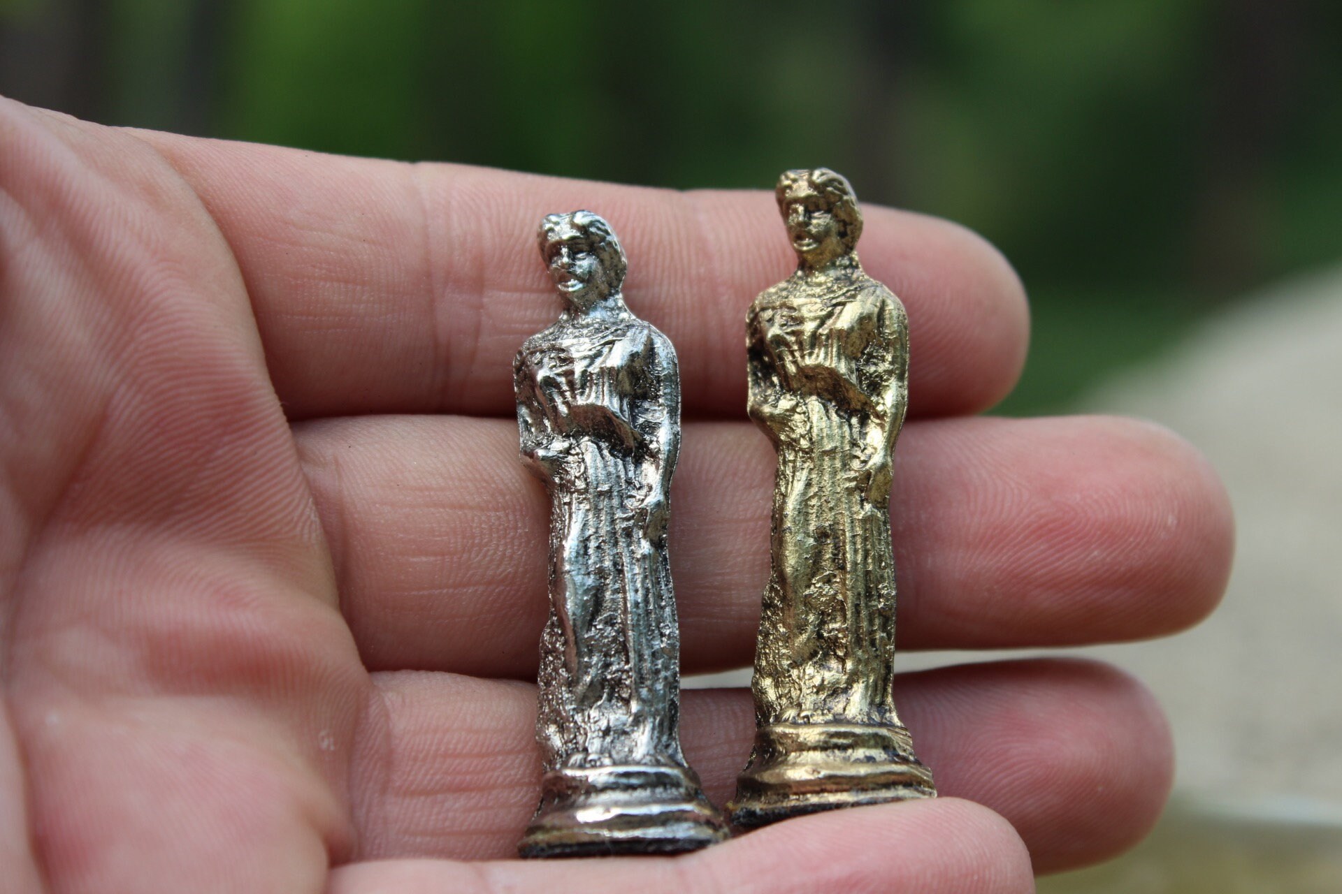 Vintage Metal Queen Chess Figure Silver/gold Queen Old Chess | Etsy