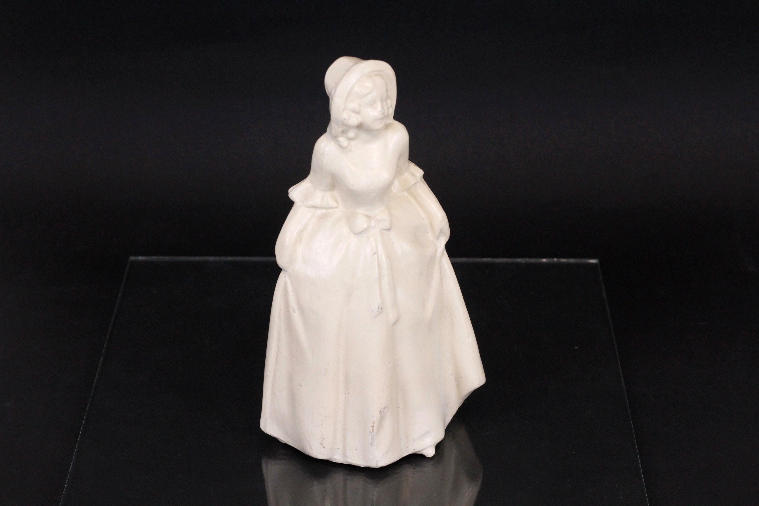 Vintage Ceramic Lady Figure, White Woman Statuette, Victorian Woman - Etsy