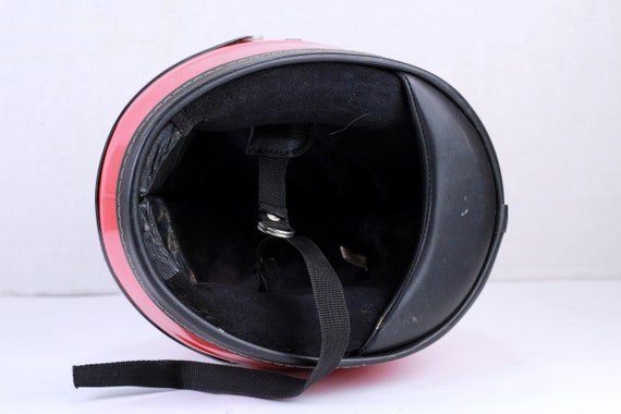 Vintage Motorcycle Helmet - 1980s Helmet - Red/Black … - Gem
