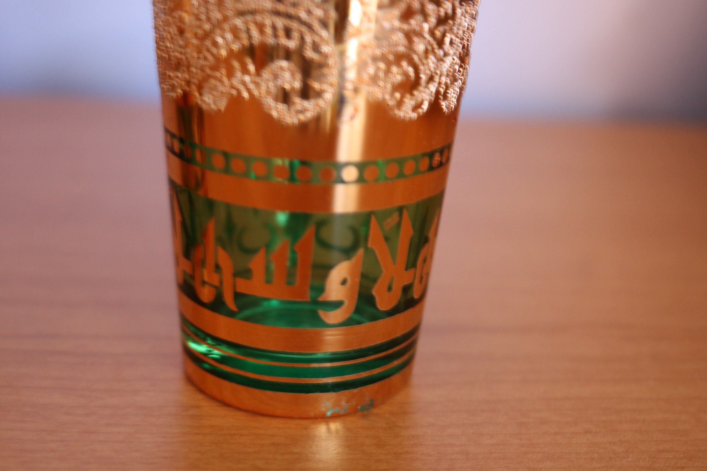 Two Water or Tea Glasses With Arabic Writing Welcome in - Etsy UK