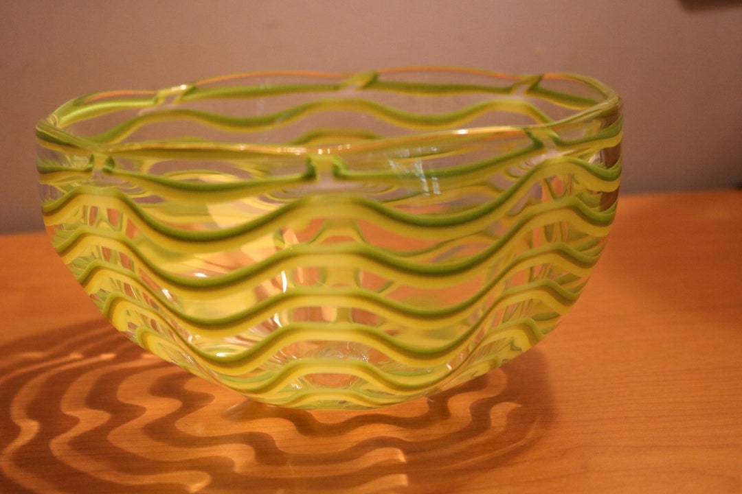 Tony Cray Art Glass Bowl - Etsy