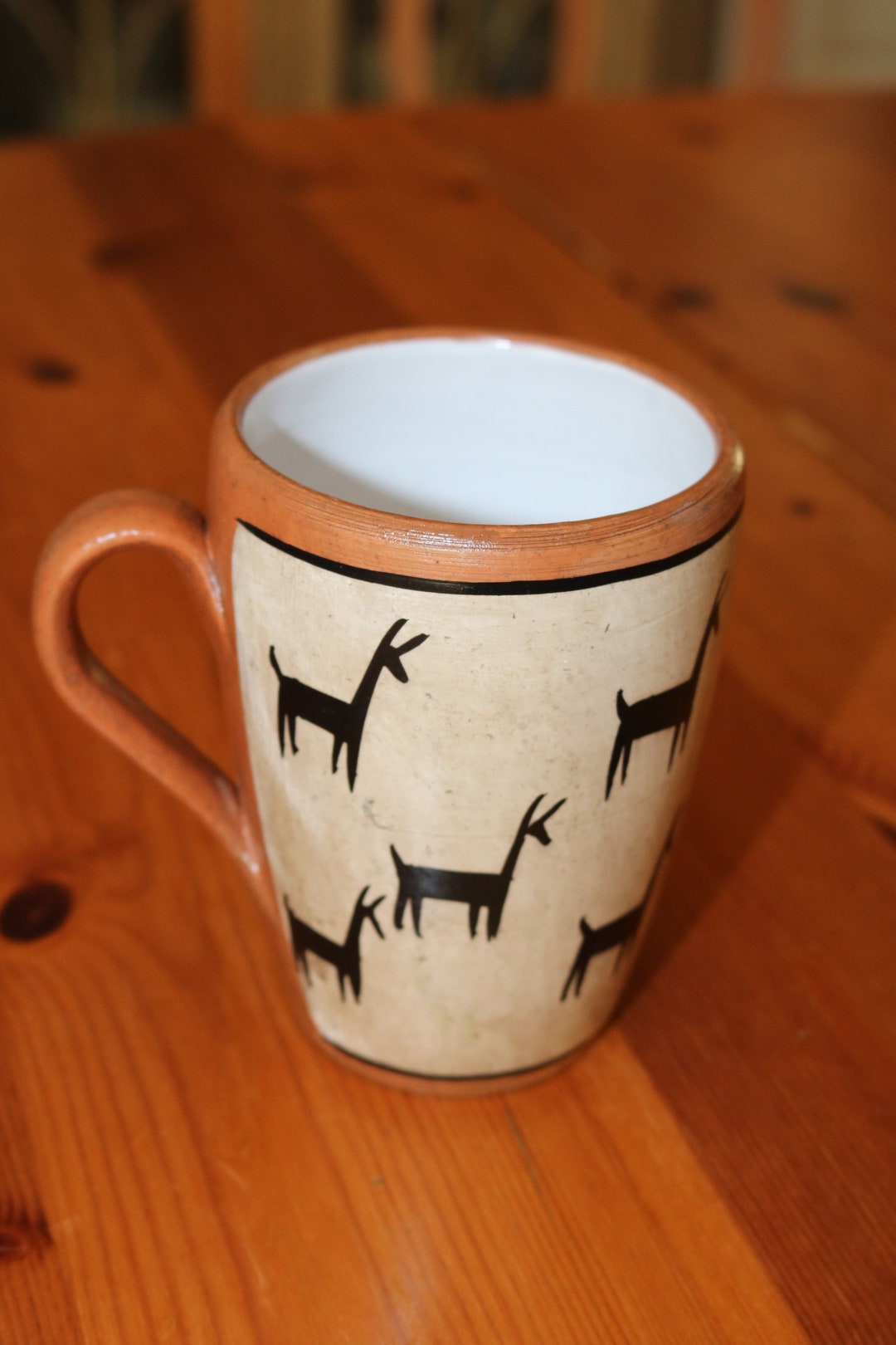Cusco Peru Mug Hand Painted by Maky With Lama Paintings - Etsy