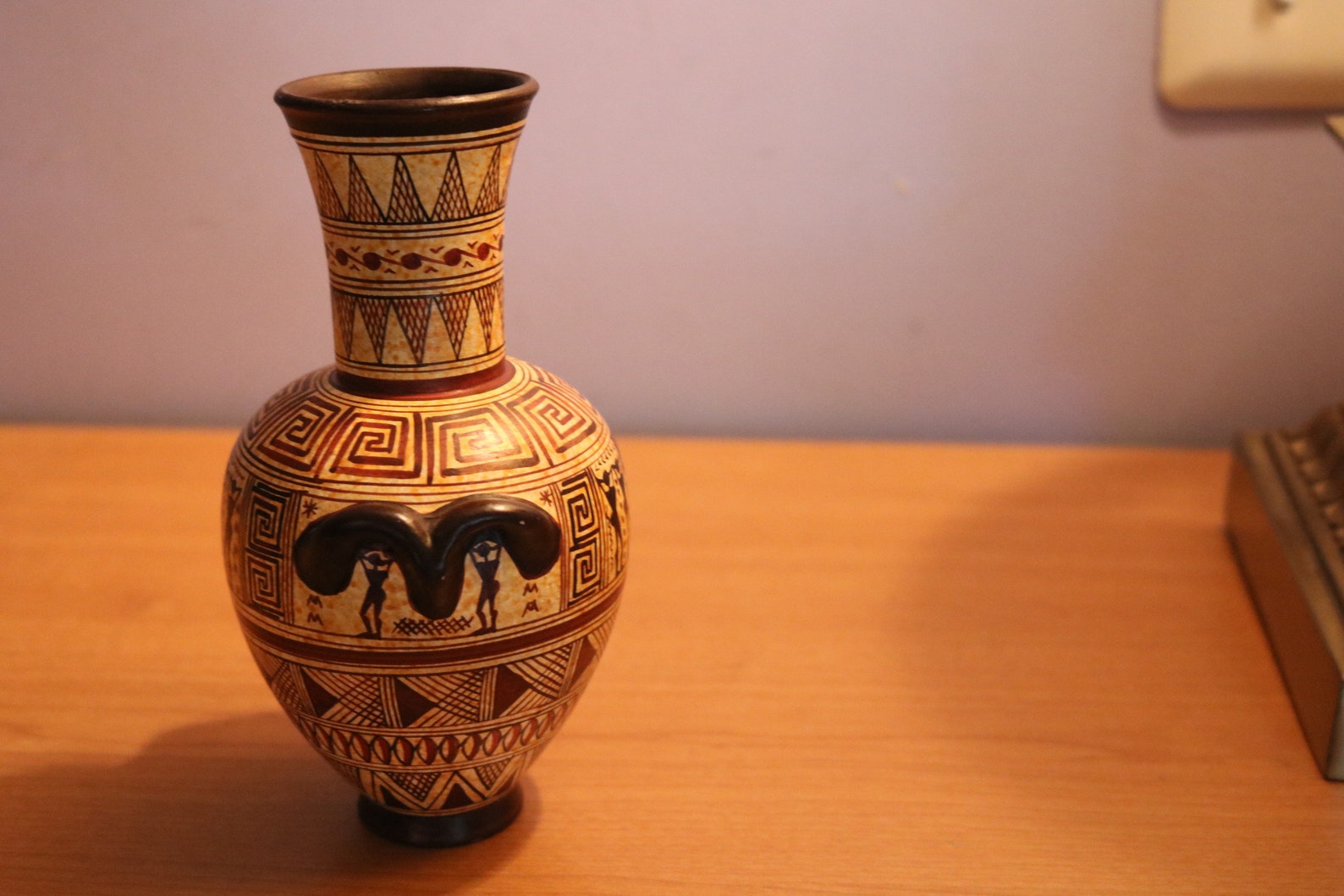 Handmade and Hand Painted Vase From Greece - Etsy
