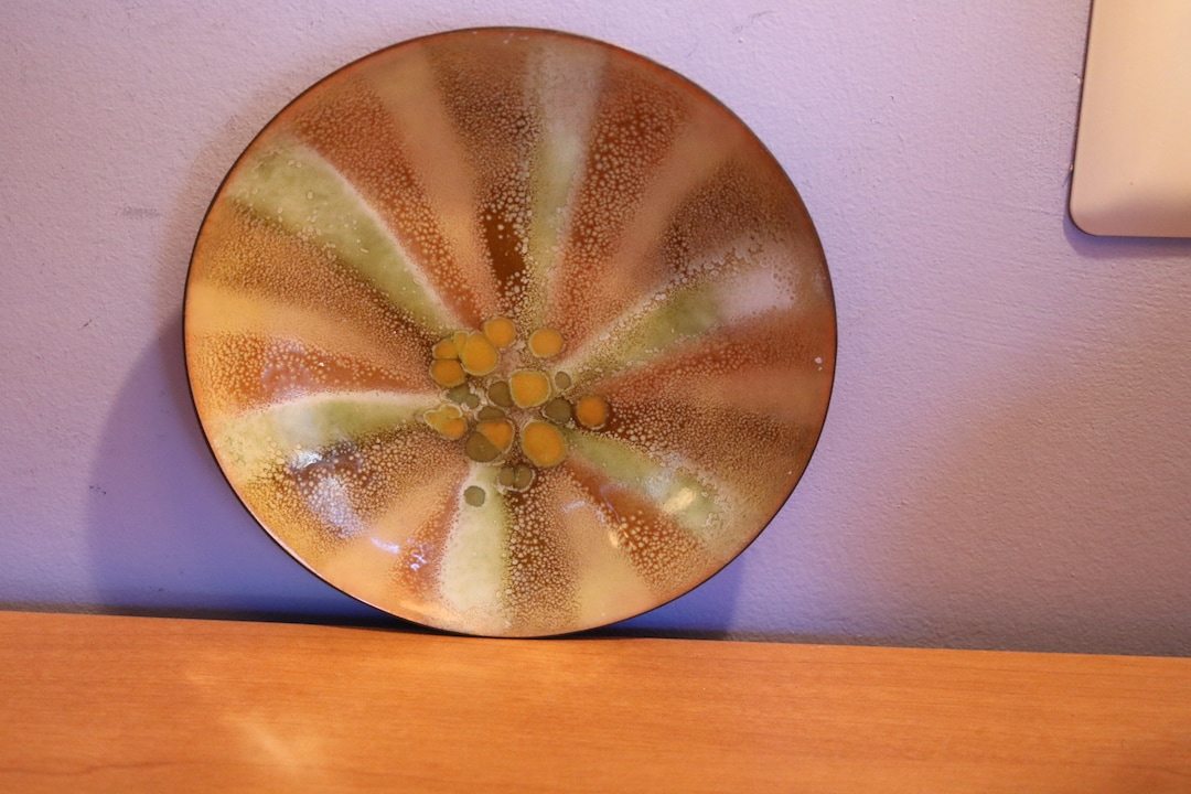 Vintage Bovano of Cheshire Enamel on Copper Bowl - Etsy