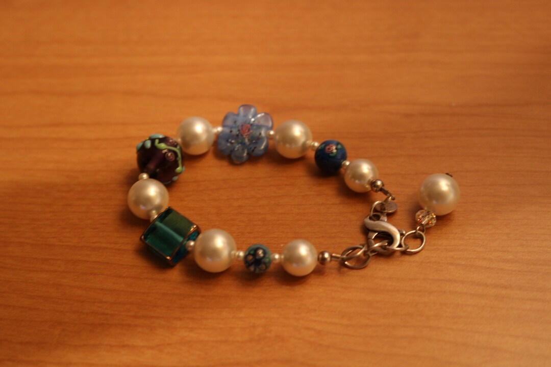 9” Adjustable Emily Ray Sterling Silver Handmade Bracelet, 925 Clasp ...