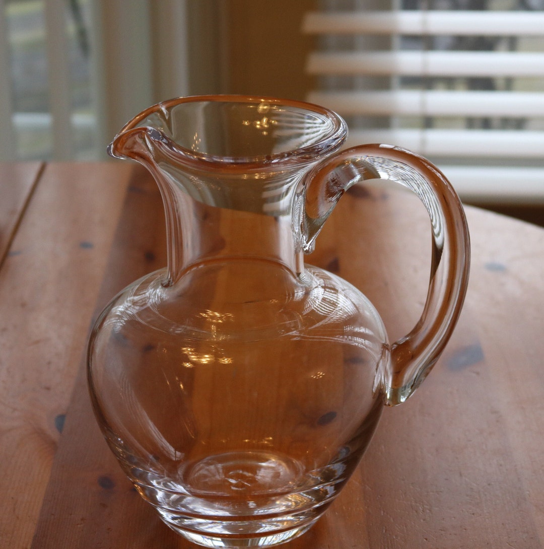 Simon Pearce Meriden Pitcher Hand Blown 9-1/4" Tall - Etsy