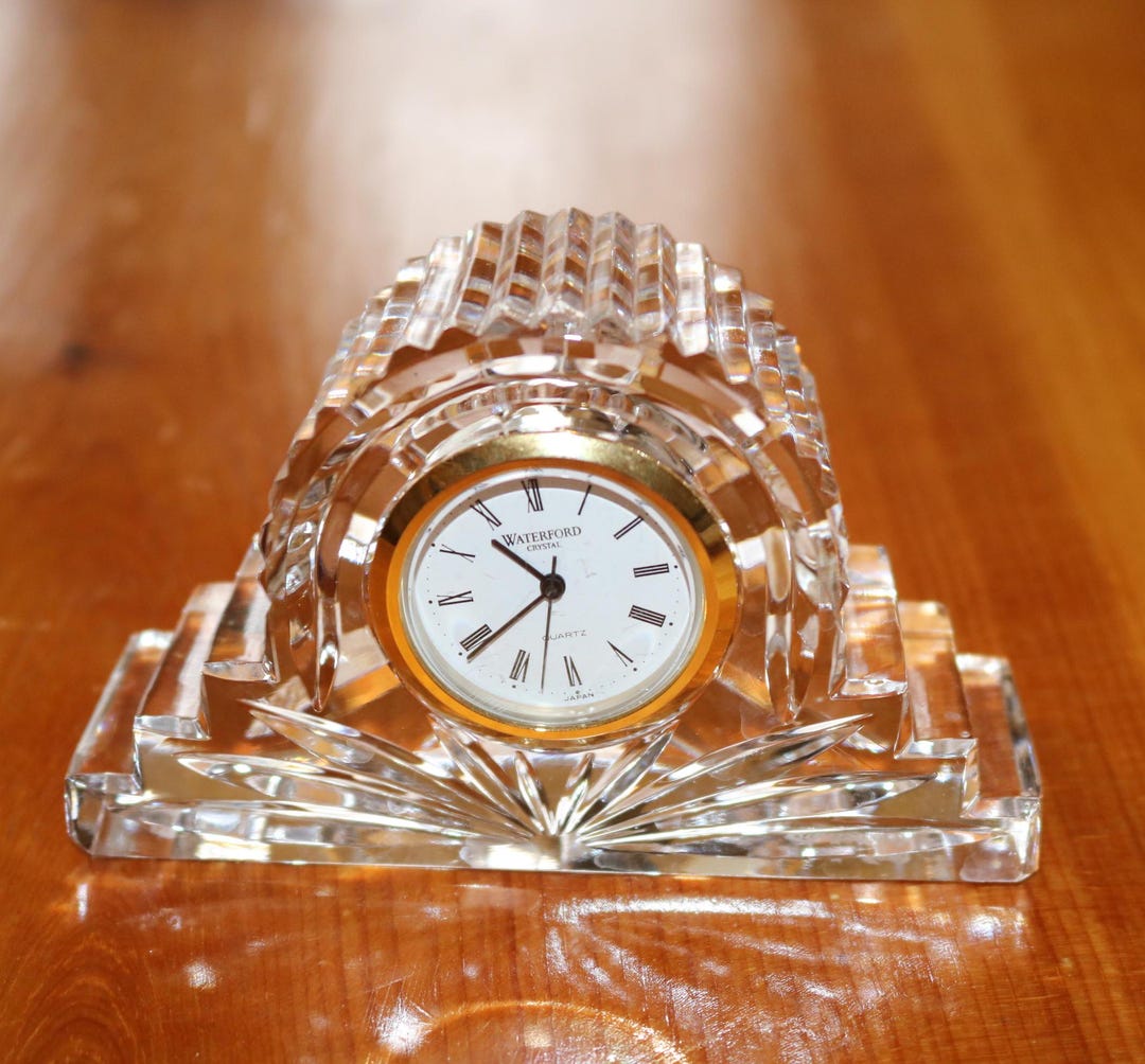 Waterford Crystal Cottage Small Clock - Etsy