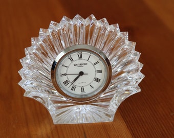 Waterford Crystal Quartz Mantel Clock - Etsy