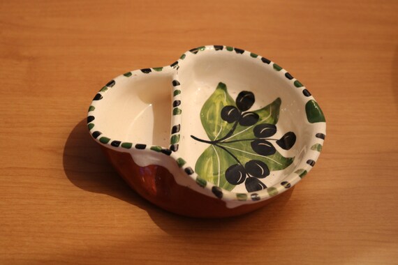 Home & Living Bowls Vintage Olive Dish Pit Dish from Portugal Kitchen ...