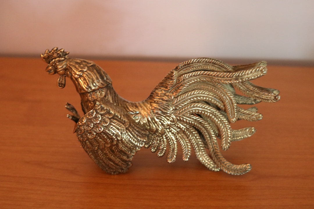 Sterling Silver Rooster Figurine - Etsy