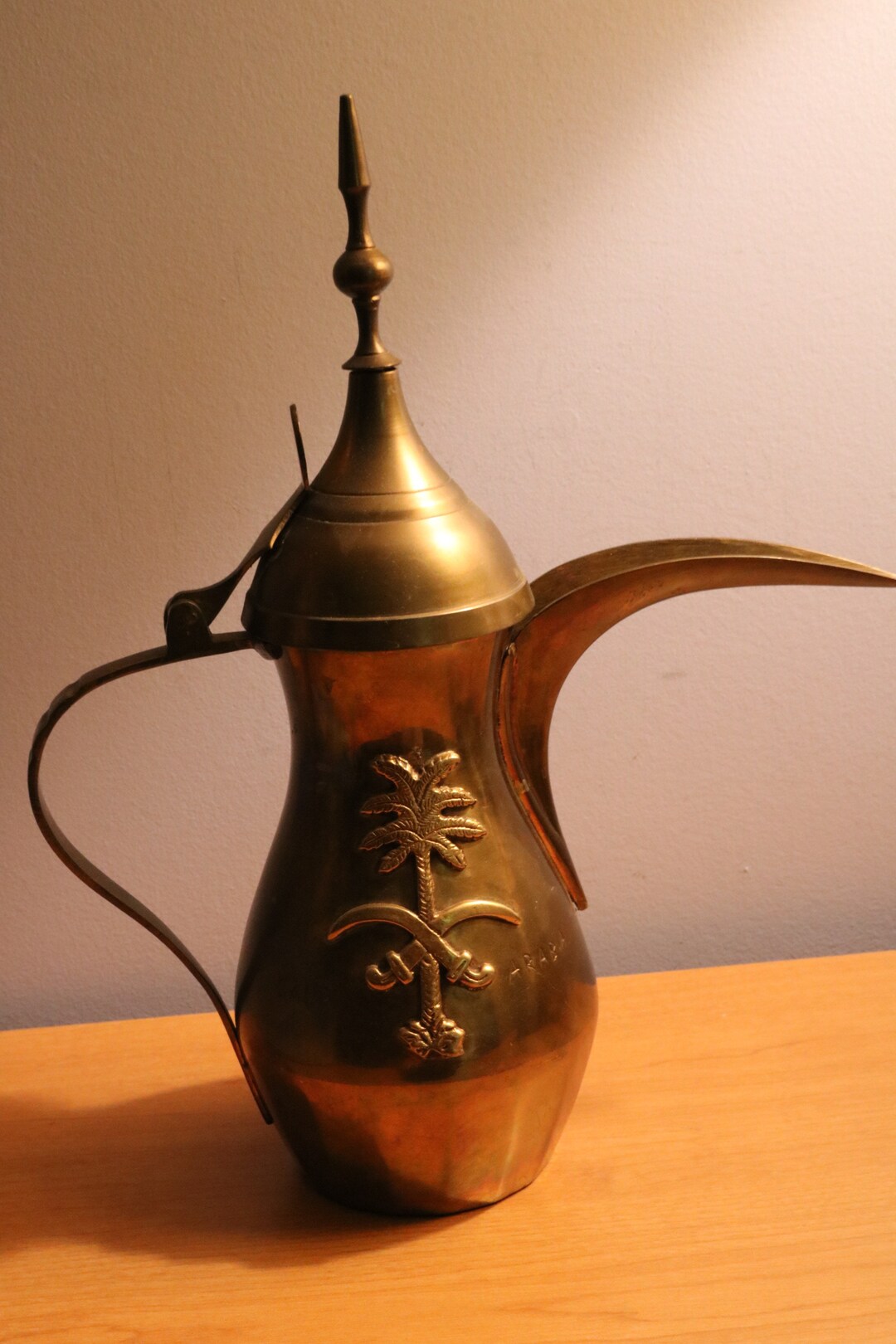 Very Large Saudi Arabia Dallah Brass Middle Eastern Brass Coffee Pot - Etsy
