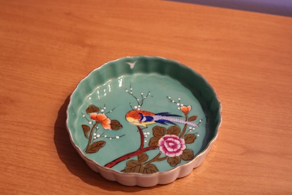 Chikaramachi Hand Painted Bird of Paradise Dish Made in Japan - Etsy
