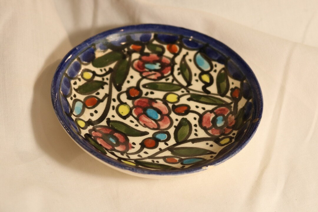 Set of 5 - Hand Painted Armenian Pottery - 5 Small Bowls Coasters - Etsy