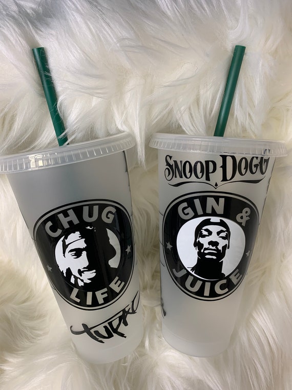 24 ounce Reusable Cold Cup Inspired by Tupac Tupac Color Changing Cup ...