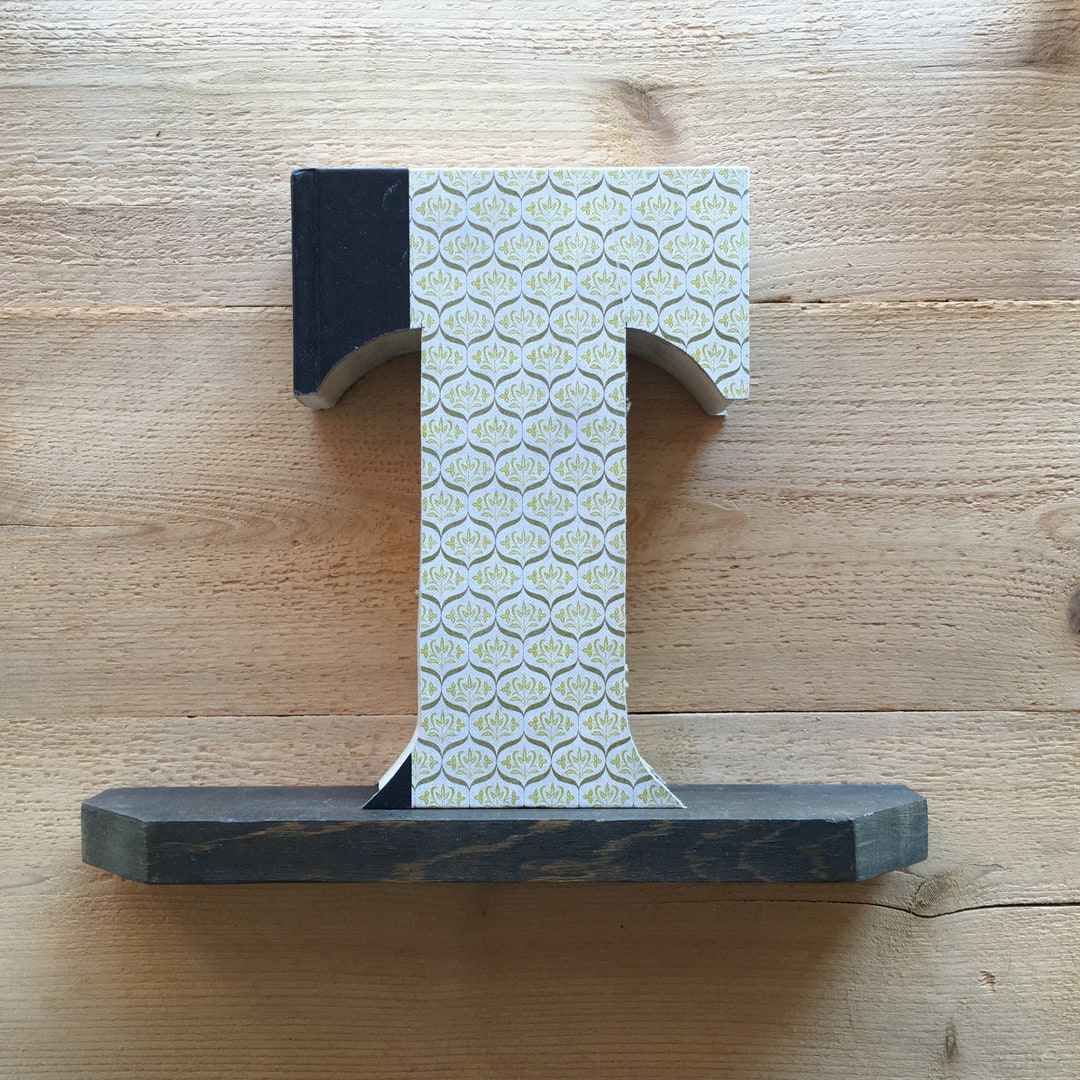 BOOK LETTERS (T), #425 ....ready Made Book, Cut Letter Books, Book ...